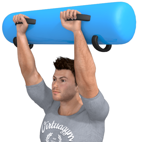 Aquabag Push Press Front Video Exercise Guide
