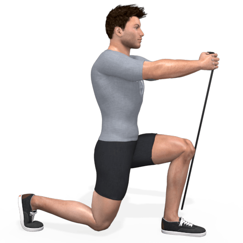 Pulley Pallof Press Split Squat Stance Open Video Exercise Guide