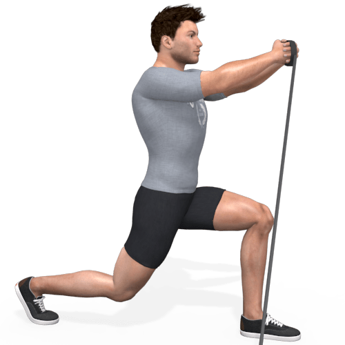Pulley Pallof Pull/push Split Squat Position Open Video Exercise Guide