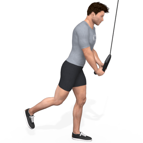 Pulley Single Leg Chopper High-low Open Video Exercise Guide
