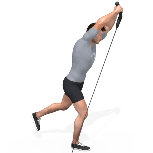 Pulley Single Leg Chopper Low-high Closed Video Exercise Guide