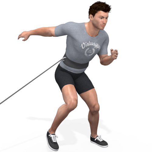 Pulley Side Step To Dribble To Side Jump Video Exercise Guide