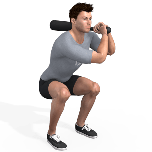 Clubbel Two Handed Inside Swing Squat Video Exercise Guide