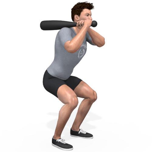 Clubbel Two Handed Shoulder Squat (alternating) Video Exercise Guide