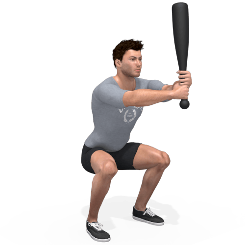 Clubbel Two Handed Front Squat Press Video Exercise Guide