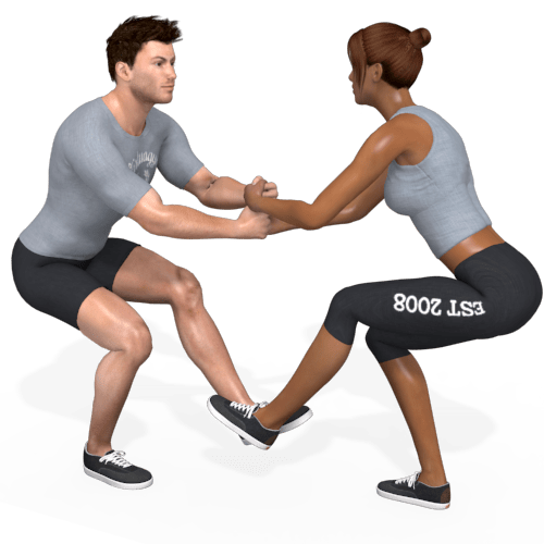 Squat Foot Touch Video Exercise Guide