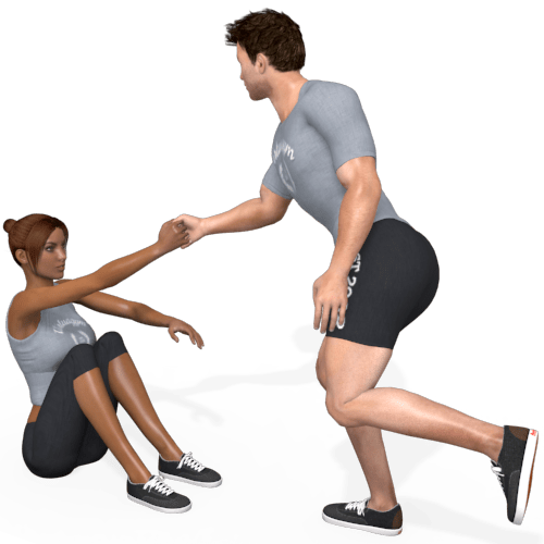 Single Leg One Arm Row And Standing Up Video Exercise Guide