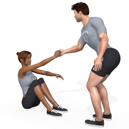 One Arm Row Squat Stance And Standing Up Video Exercise Guide