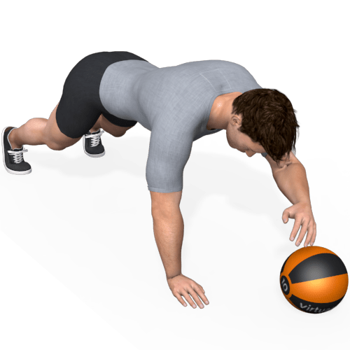 Medicine Ball Plank And Roll Video Exercise Guide
