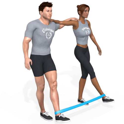 Elastics Hip Adduction Standing Video Exercise Guide
