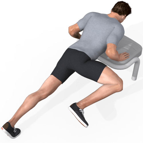 Aerobic Step Spiderman Push-up Incline Video Exercise Guide