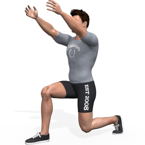 Air Lunge Walk Video Exercise Guide