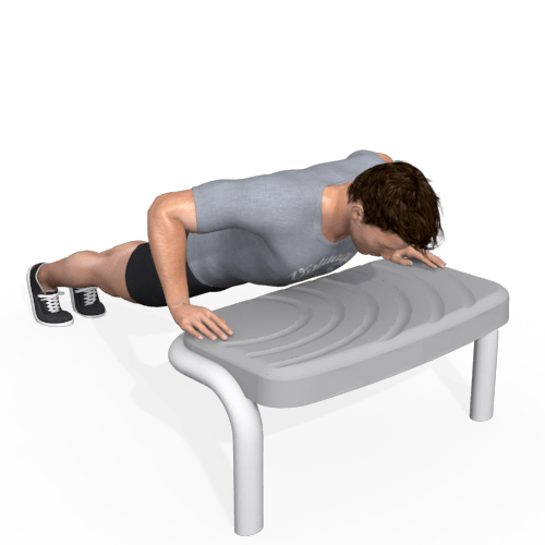 Aerobic Step Push-up Incline Wide Video Exercise Guide