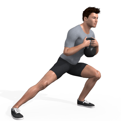 Kettlebell Goblet Lateral Star Lunge Video Exercise Guide