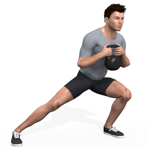 Kettlebell Goblet Lateral Lunge (alternating) Video Exercise Guide