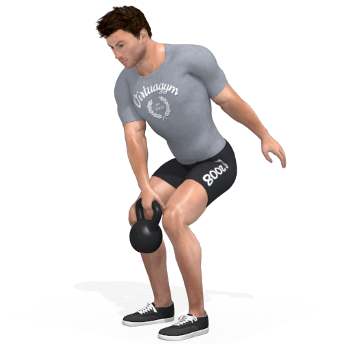 Kettlebell Hang Clean Press Video Exercise Guide