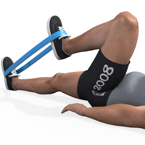 Resistance Band Lying Hip Flexion Video Exercise Guide