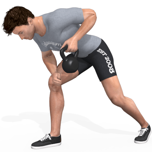 Kettlebell Bent-over Row Supported Video Exercise Guide