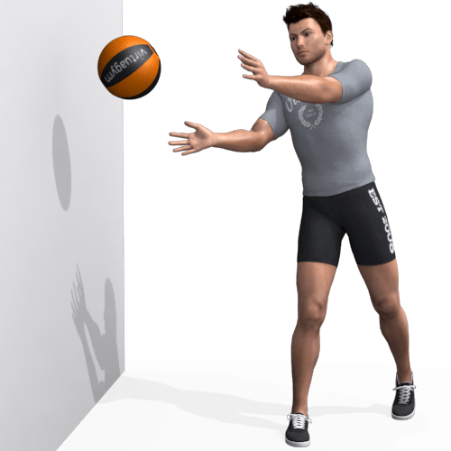 Medicine Ball Reverse Hip Throw (alternating) Video Exercise Guide