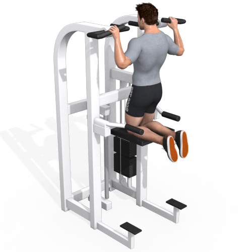 Assisted Kneeling Pull Up Wide Grip Video Exercise Guide