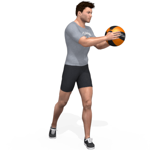 Medicine Ball Horizontal Chop Video Exercise Guide