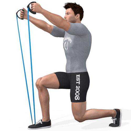 Elastics Air Lunge Video Exercise Guide