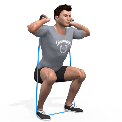Elastics Squat Video Exercise Guide