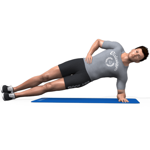 Side Plank Elbow Foot Video Exercise Guide