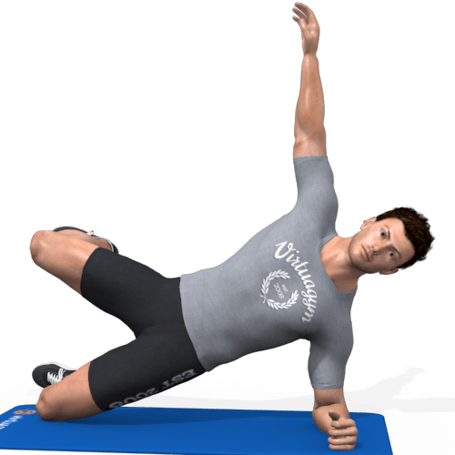 Side Plank Elbow Knee Star Video Exercise Guide