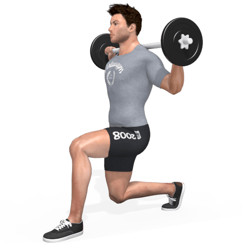 Barbell Lunge (alternating) Video Exercise Guide