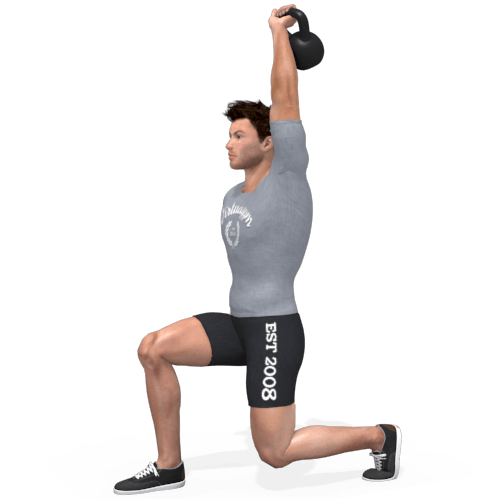 Kettlebell Overhead Split Squat Video Exercise Guide