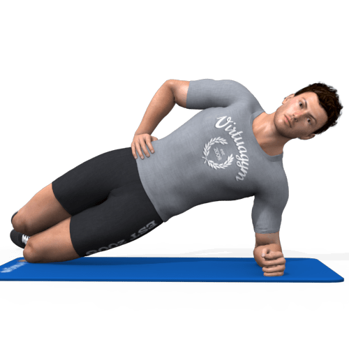 Side Plank Elbow Knee Static Video Exercise Guide