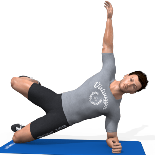 Side Plank Elbow Knee Star Static Video Exercise Guide