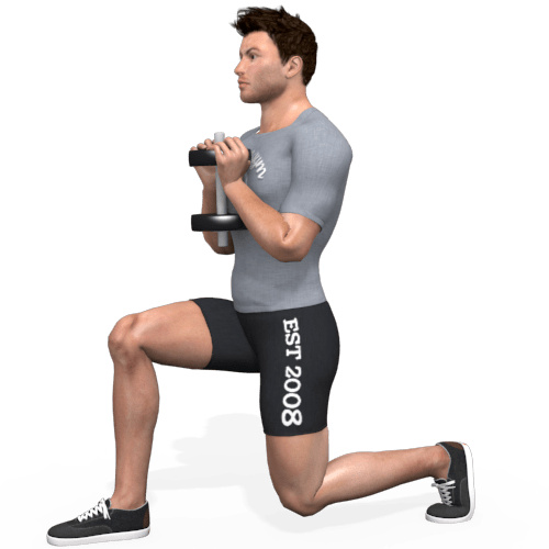 Dumbbells Goblet Lunge (alternating) Video Exercise Guide