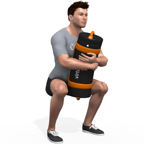 Sandbag Squat Bear Hug Video Exercise Guide