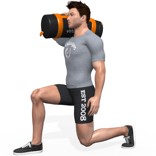 Sandbag Shoulder Lunge (alternating) Video Exercise Guide