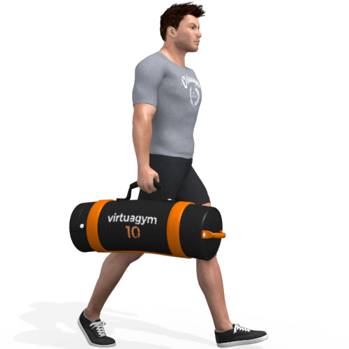 Sandbag Suitcase Walk Horizontal Video Exercise Guide