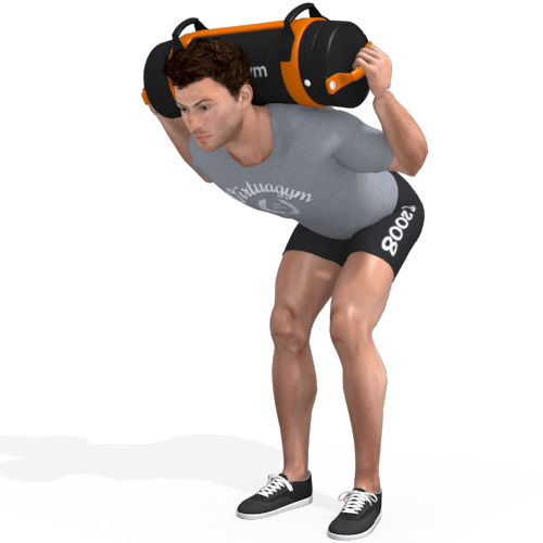 Sandbag Goodmorning Video Exercise Guide