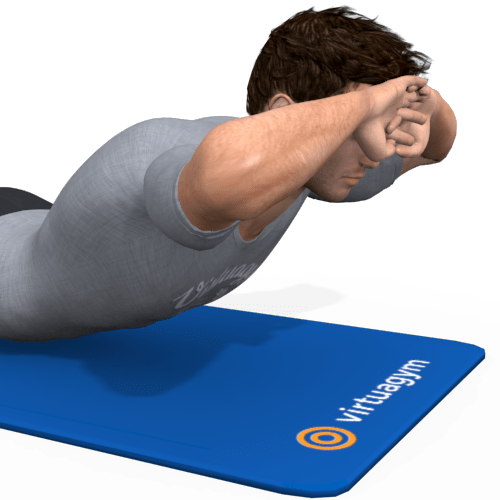 Back Extension Hands Under Head Lying Video Exercise Guide