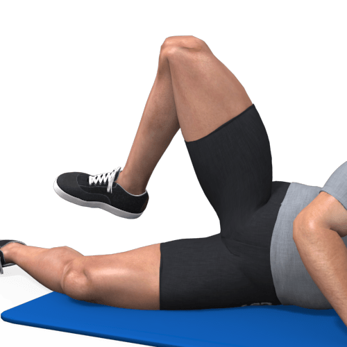 Pull In Lying Bent Leg Video Exercise Guide