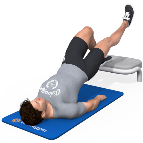 Aerobic Step Hip Dip From Hip Bridge Video Exercise Guide